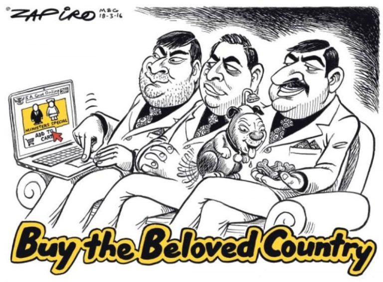 Zapiro tops the list as one of the world's top 10 cartoonists