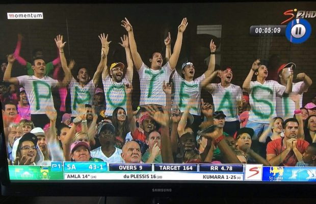 Watch: South African cricket spectators caught on international ...