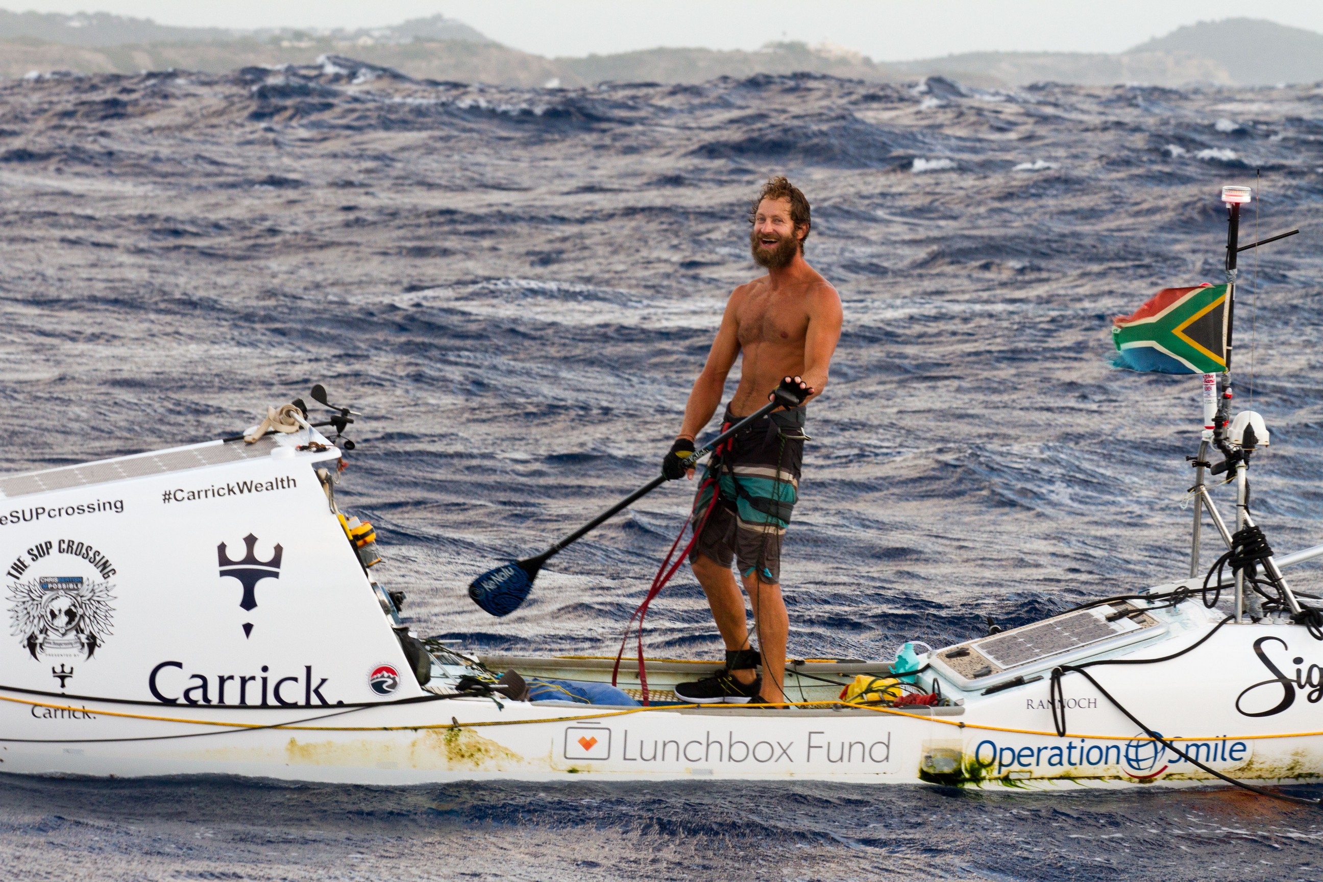 South African completes epic 93 days unaccompanied transatlantic 'Stand ...