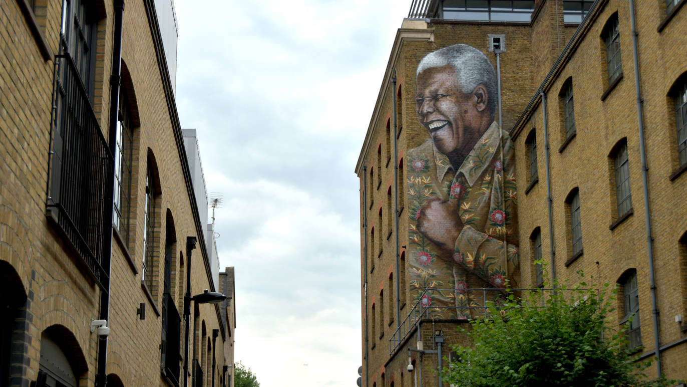 Nelson Mandela has moved into the heart of London