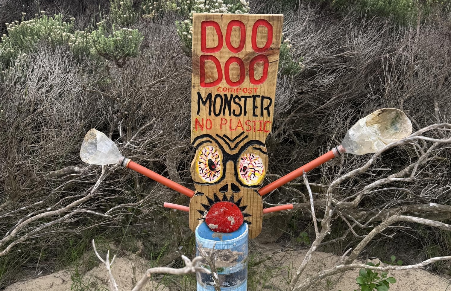 The Doo Doo Monster - Spotted at a South African Beach, Praised for Ingenuity