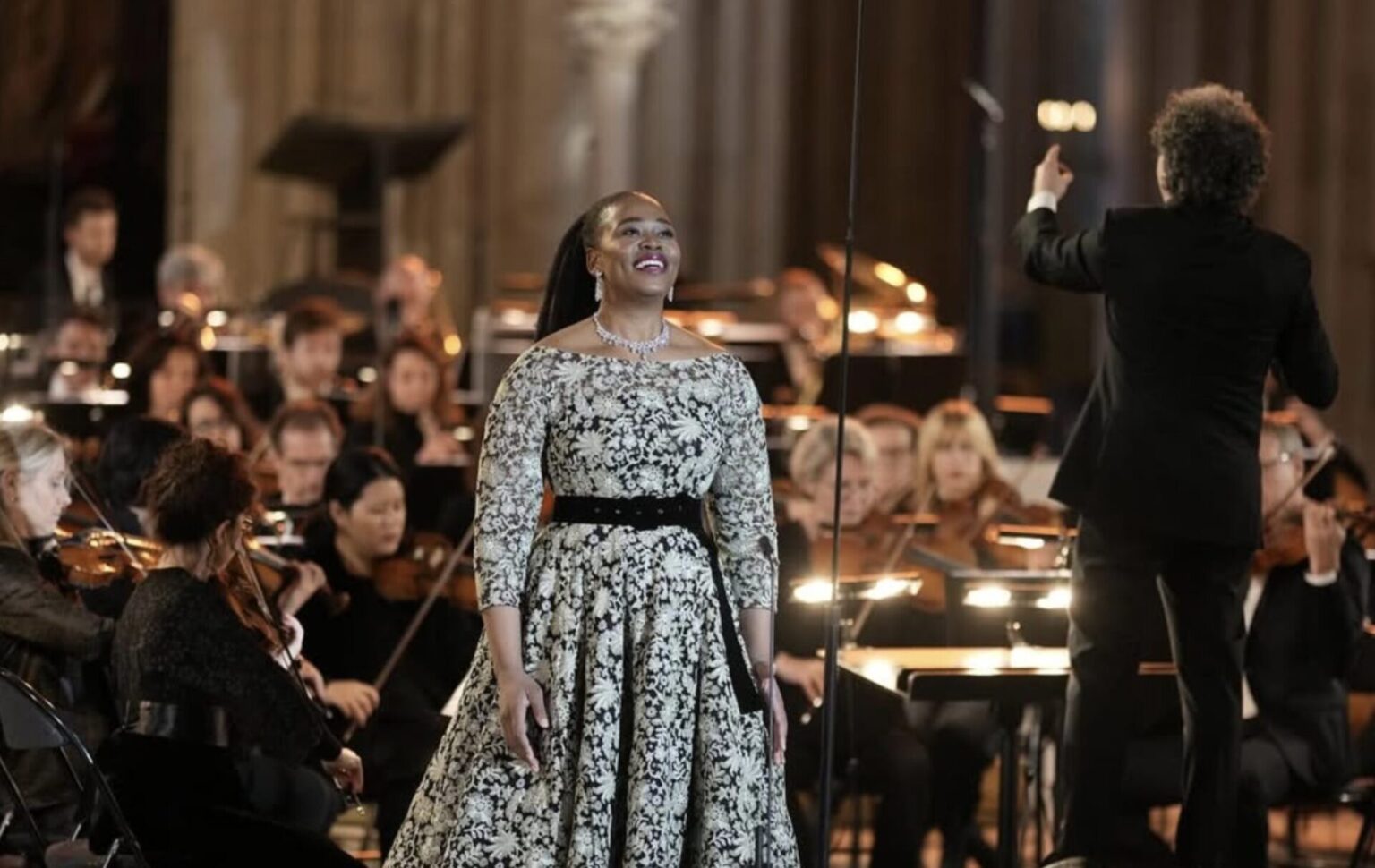 Pretty Yende Performs Amazing Grace at Notre Dame Reopening!